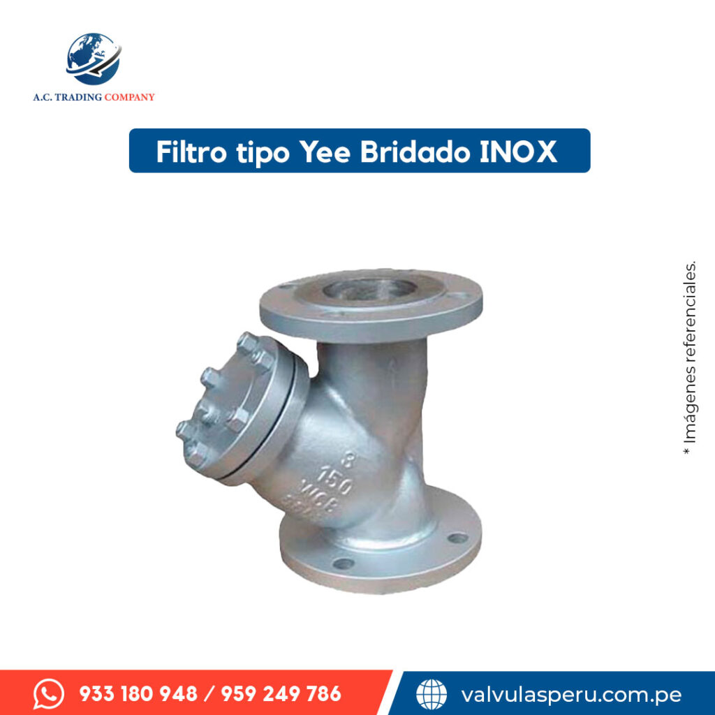 Filtro tipo Yee en acero INOX – A.C. TRADING COMPANY